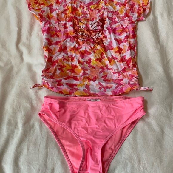Limited Too | Swim | Limited Too Floral Pink And Yellow Swim Set | Poshmark